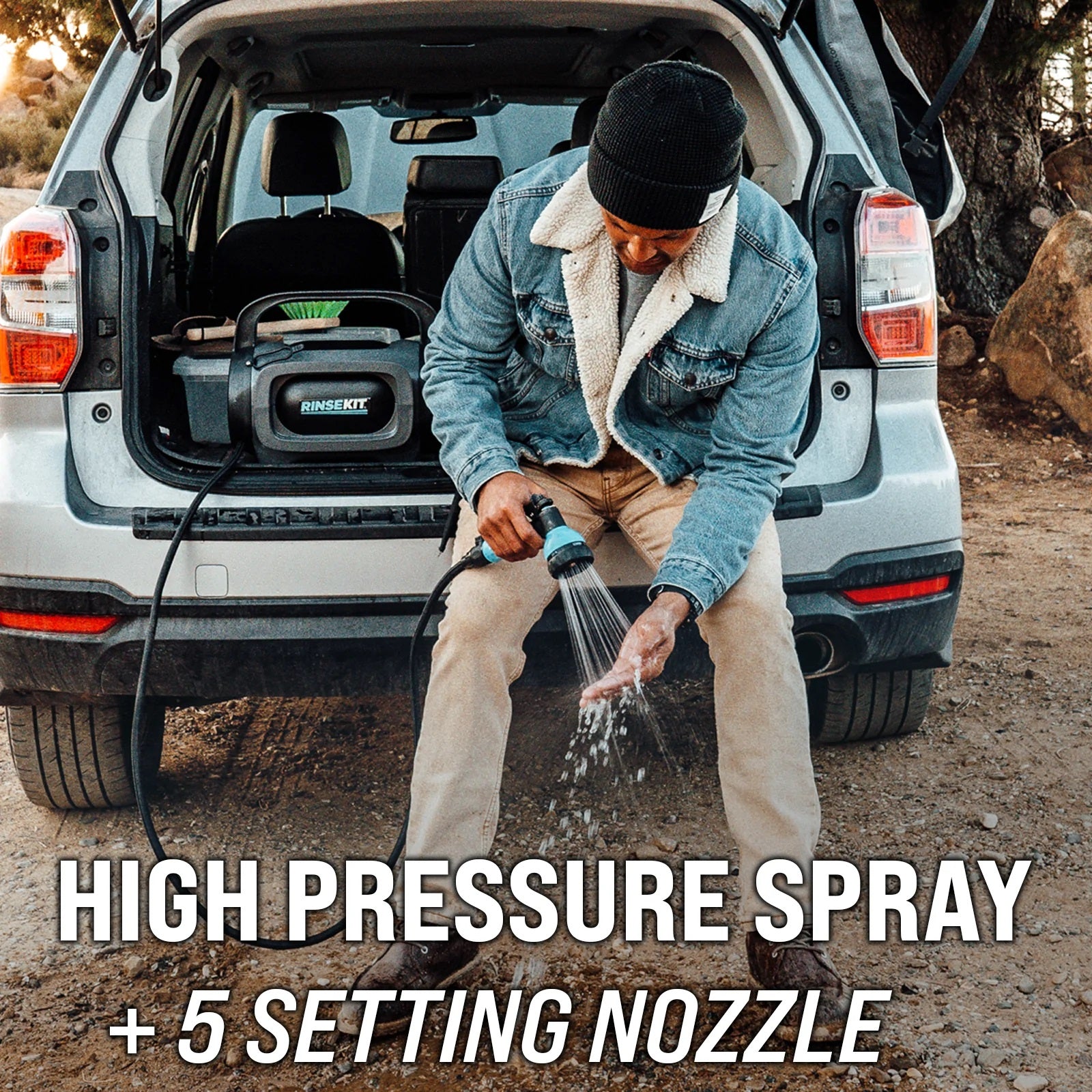 1.5 Gallon RinseKit Pod Portable Shower – Mud & Waves